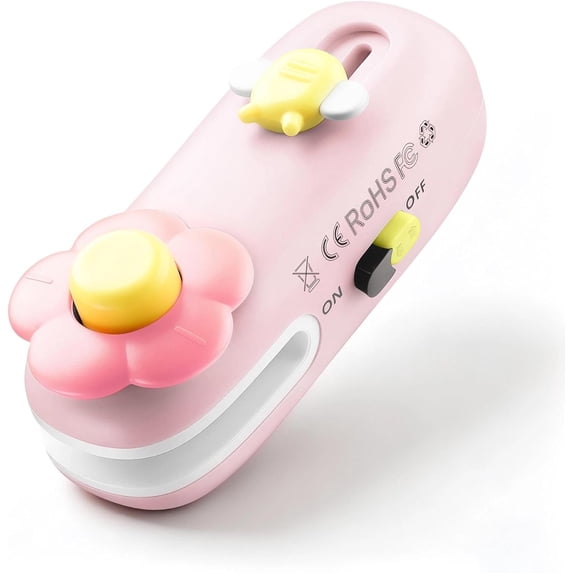 Rechargeable Bag Heat Sealer 2-in-1 Mini Handheld Snacks Sealer with ...