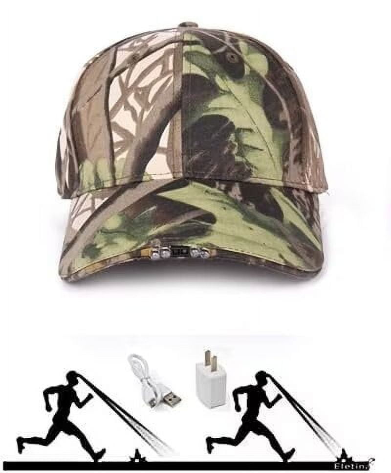 Rechargeable Baseball Cap Sensor LED Headlight with USB Cable and ...