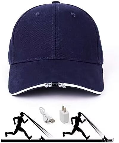 Rechargeable Baseball Cap Sensor LED Headlight with USB Cable and ...