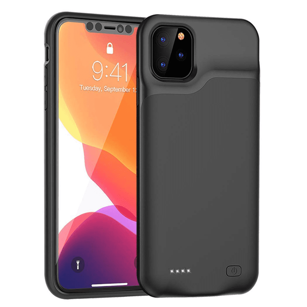 Rechargeable Battery Case for iPhone 11 Pro Max 6500mAh - Black | 2-in ...