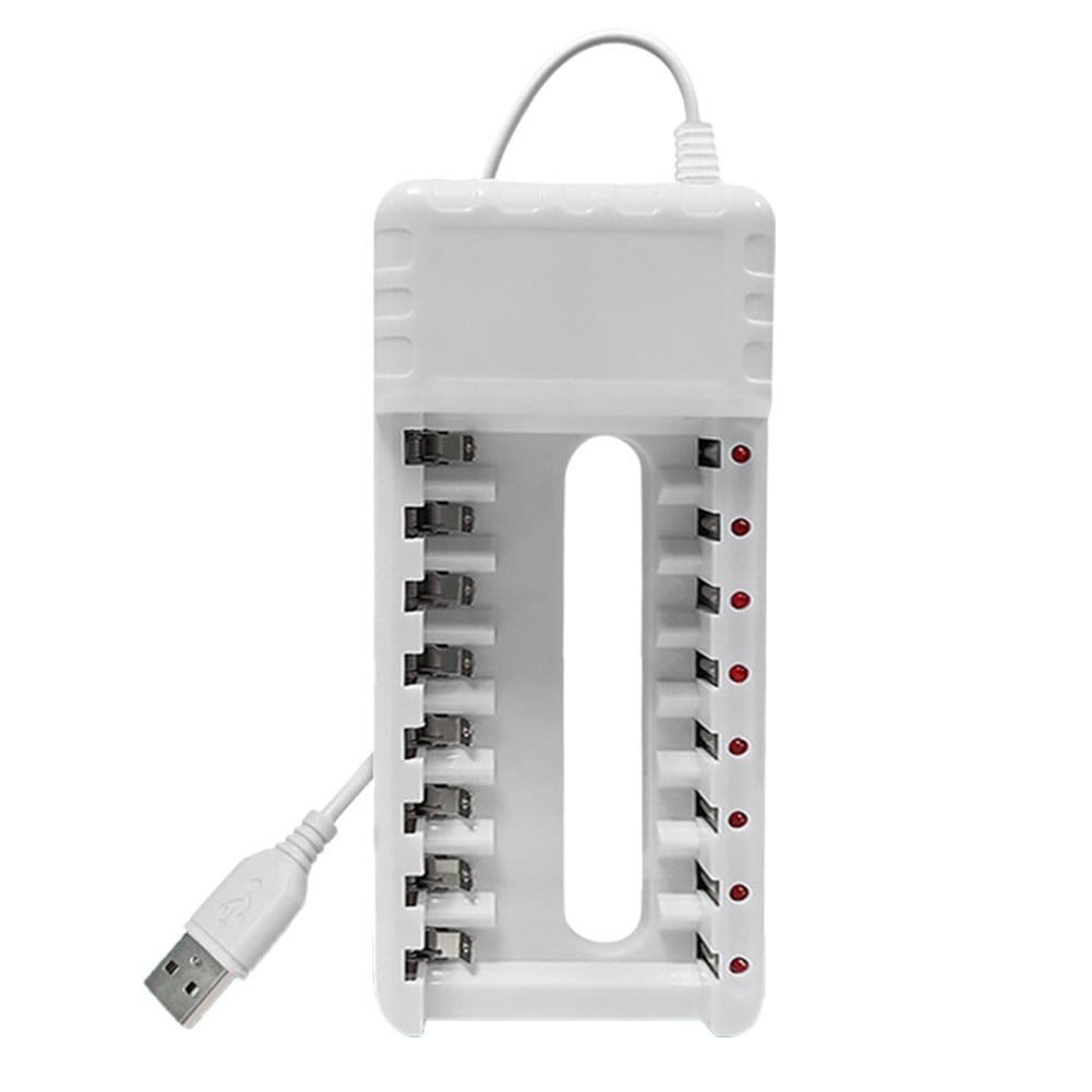 Rechargeable Battery Charger USB Output 4/6/8 Slots Fast Charging For ...