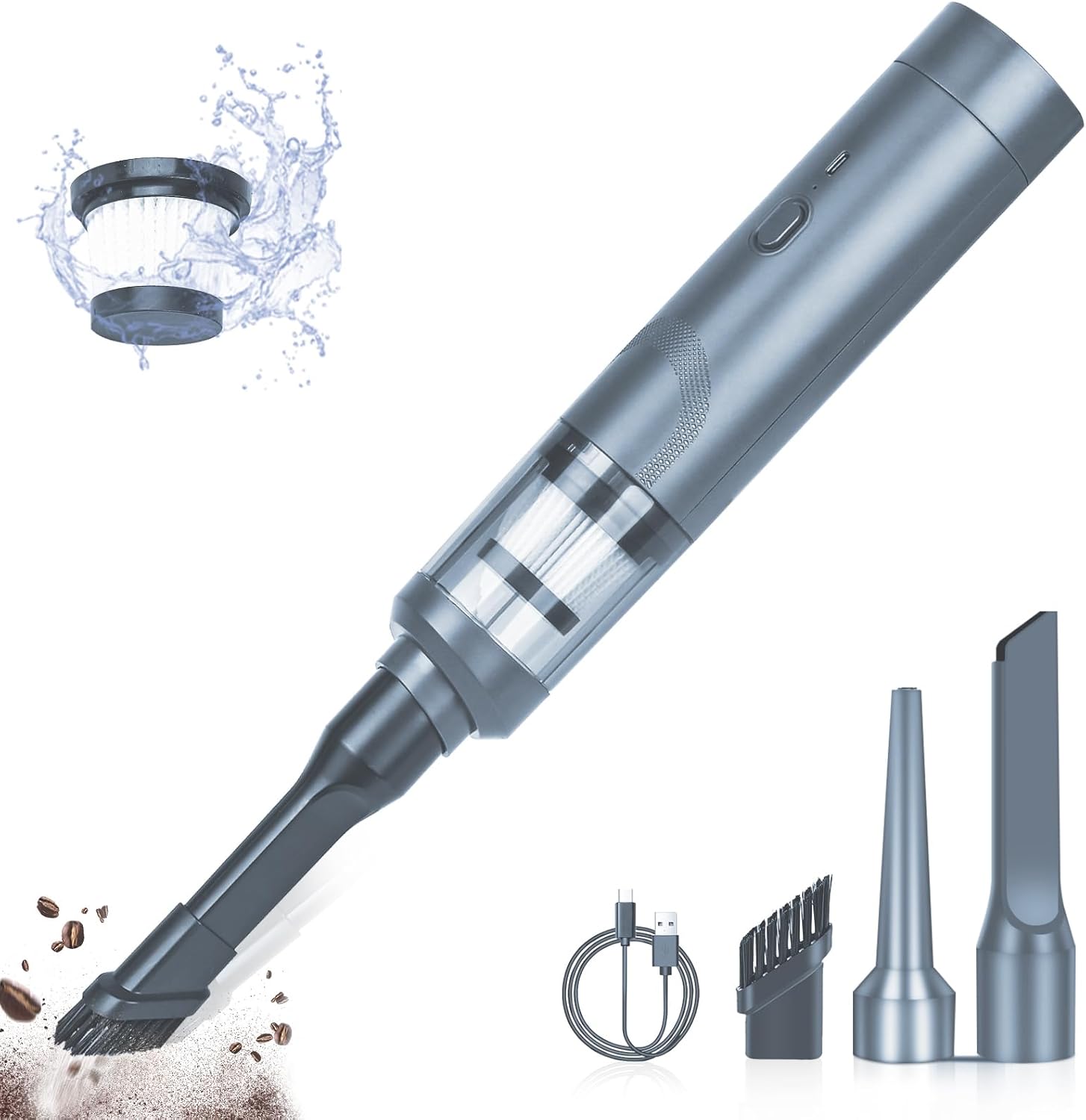 Rechargeable Battery and Fast Charging】 Our car vacuum is powered by ...