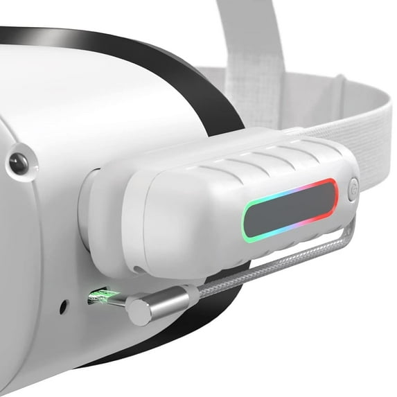 Wiher Rechargeable Battery Pack for Oculus VR Headset, RGB Light ...