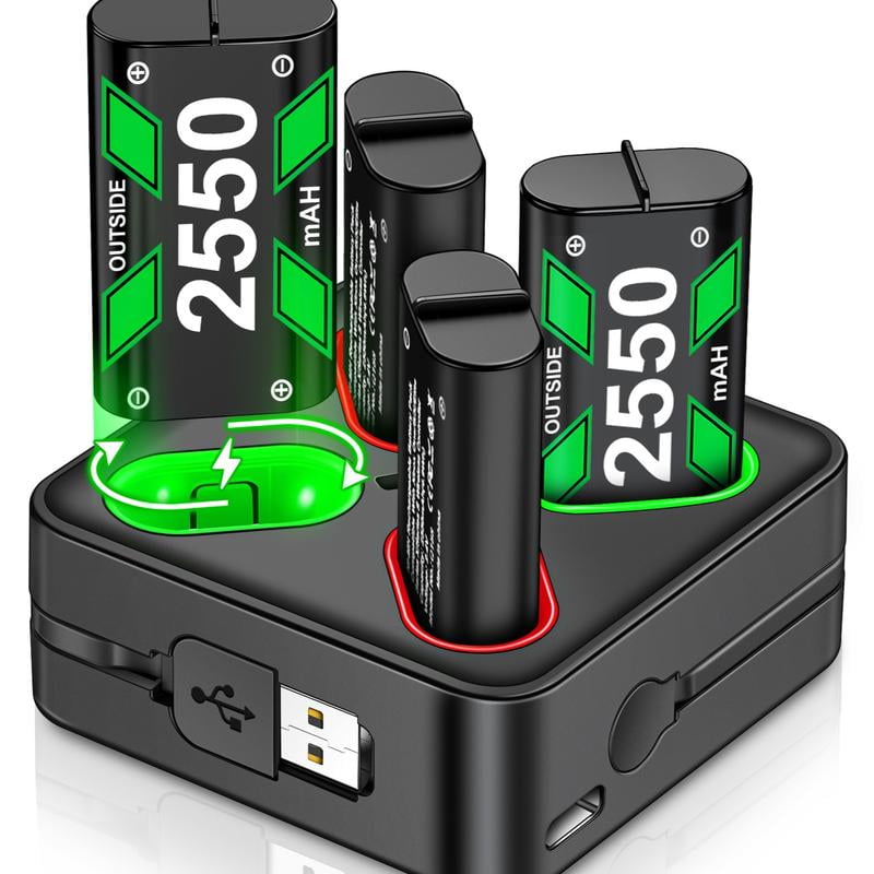 Rechargeable Battery Pack for Xbox Series X/S/One/Elite Controller - 4x ...