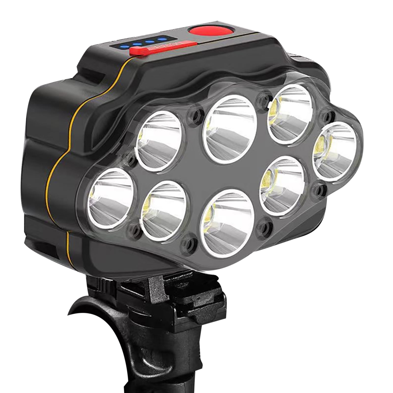 Rechargeable Bike Headlight 8 LED, 100M Lighting Distance, 4-5 Hours ...