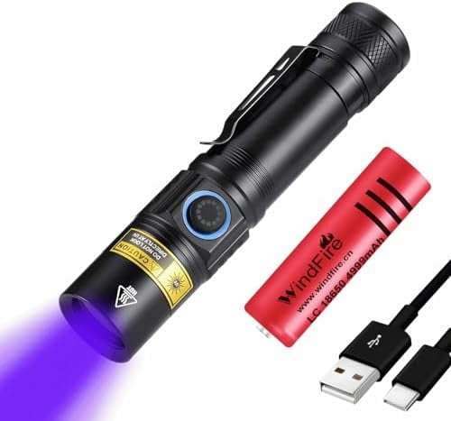 Rechargeable Blood Tracking Light for Hunting, LED Flashlight for Blood ...