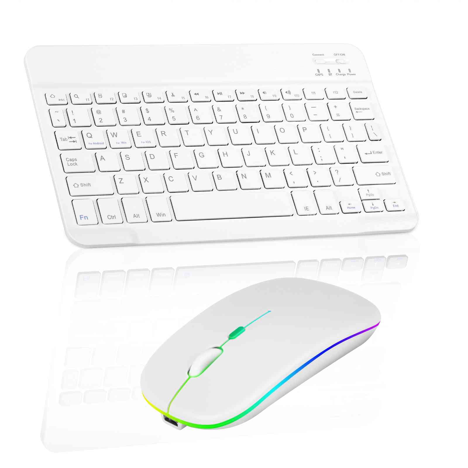 Rechargeable Bluetooth Keyboard and Mouse Combo Ultra Slim for Motorola ...