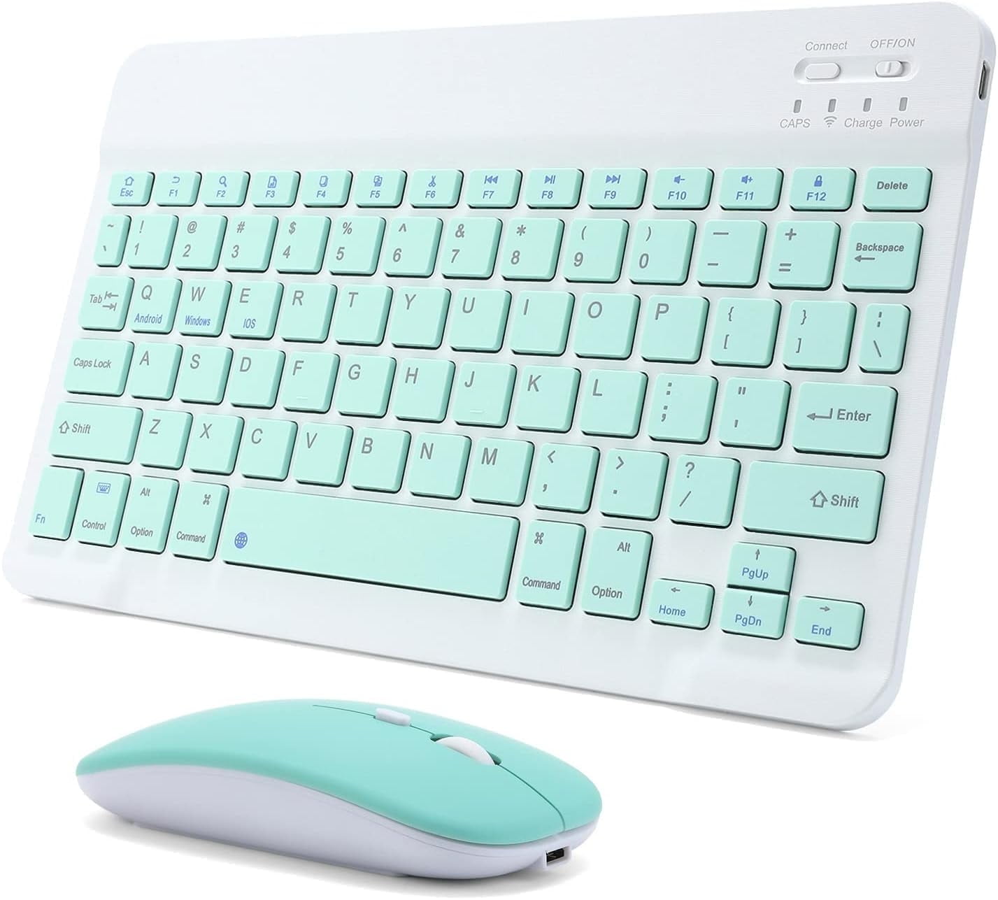 InnotechSC Rechargeable Mini Bluetooth Standard Keyboard & Mouse Set ...