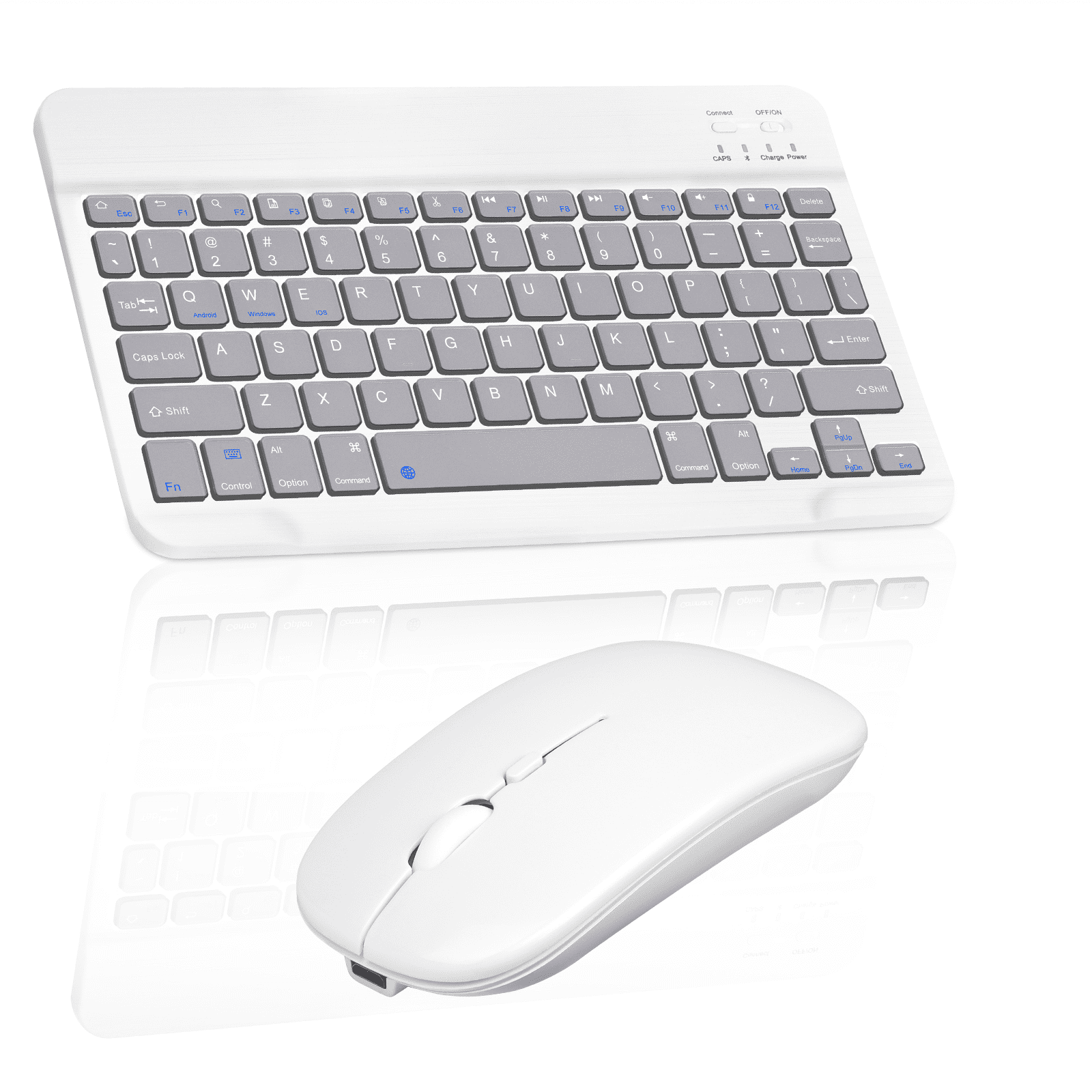 Rechargeable Bluetooth Keyboard and Mouse Combo Ultra Slim Keyboard and ...