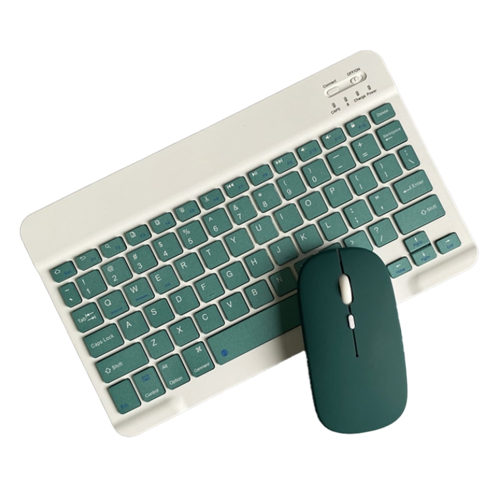 Billbianc Ultra Slim Wireless Bluetooth Keyboard & Mouse Combo, Dark ...