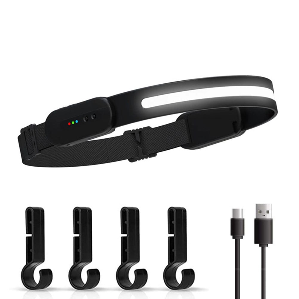 Rechargeable COB LED Headlight IR Motion Sensor Headlamp Head Lamp ...