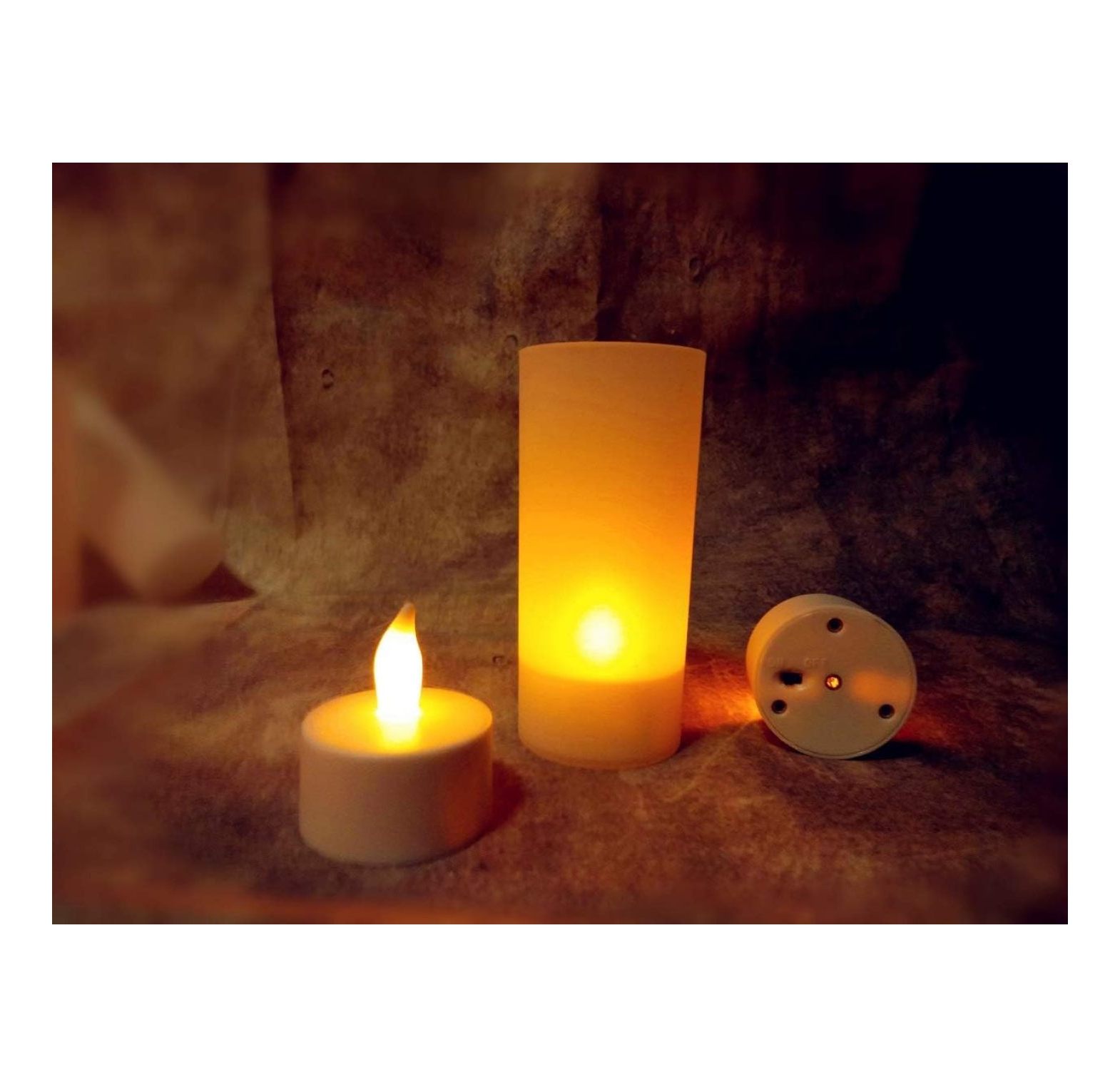 Rechargeable Candles (12pcs), Flickering Flameless Rechargeable LED ...
