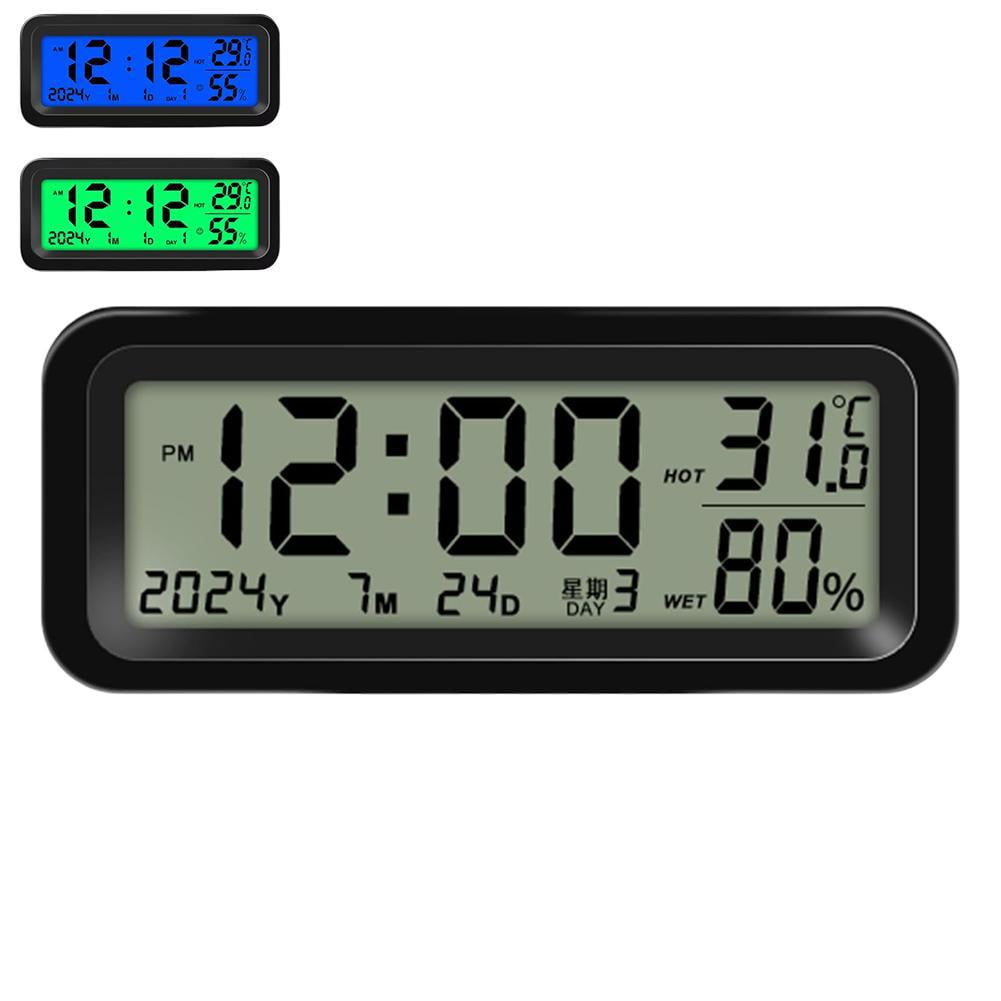 Rechargeable Car Clock with Auto Backlight - Digital Dashboard Clock ...
