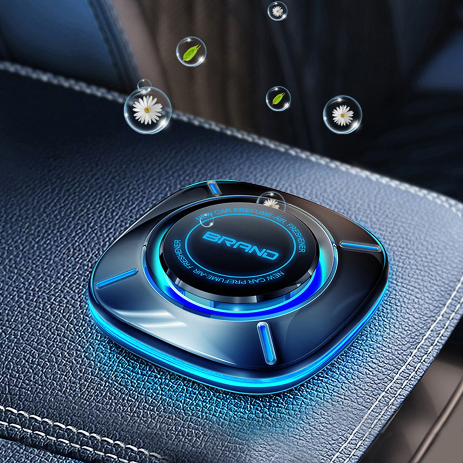 Rechargeable Car Essential Oil Diffuser With Color Lights Purifier Car ...