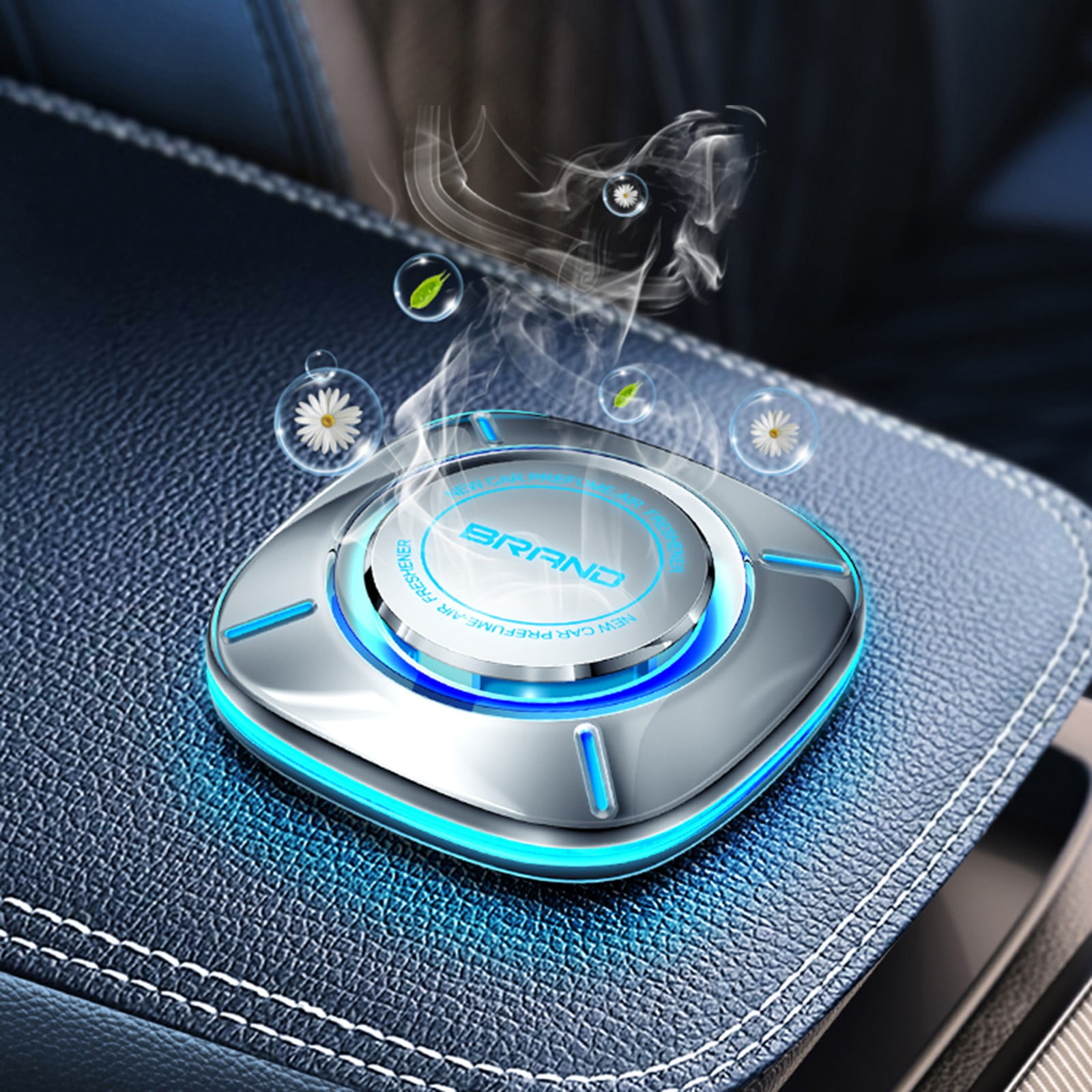 Rechargeable Car Essential Oil Diffuser With Color Lights Purifier Car ...