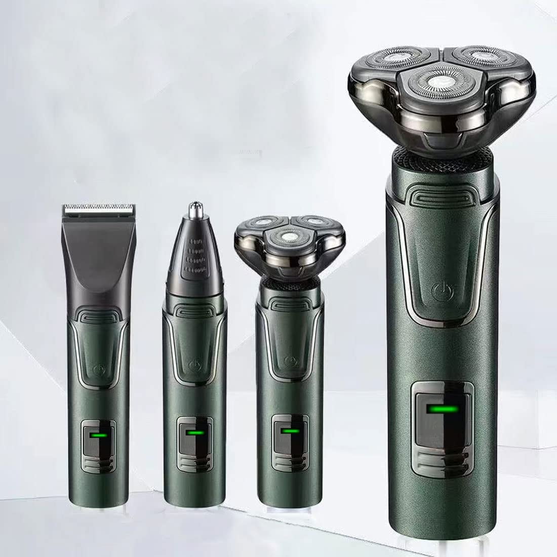 Men's Electric Shaver - 4D Rechargeable Cordless Razor, 3 in 1 Wet Dry ...