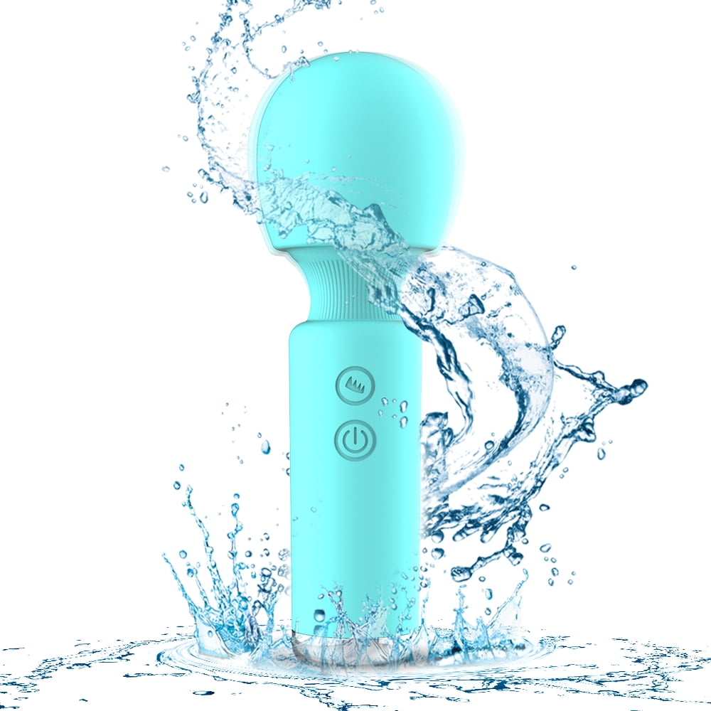 Rechargeable Cordless Handheld Wand Massager for Women ,Waterproof Body Massager with 10 ...