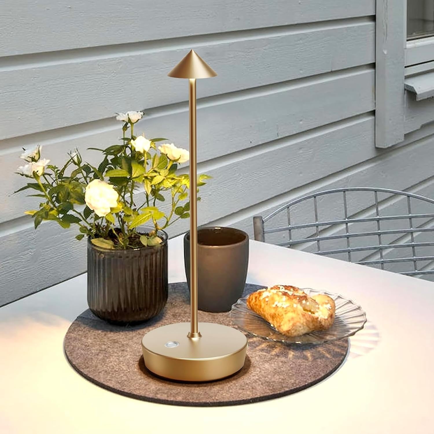 Rechargeable Cordless Table Lamp, 6000mAh Battery LED Desk Light with ...