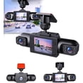 Rechargeable Dash Cam No Wires,Wireless Front/Rear/Inside Car Dashcam ...