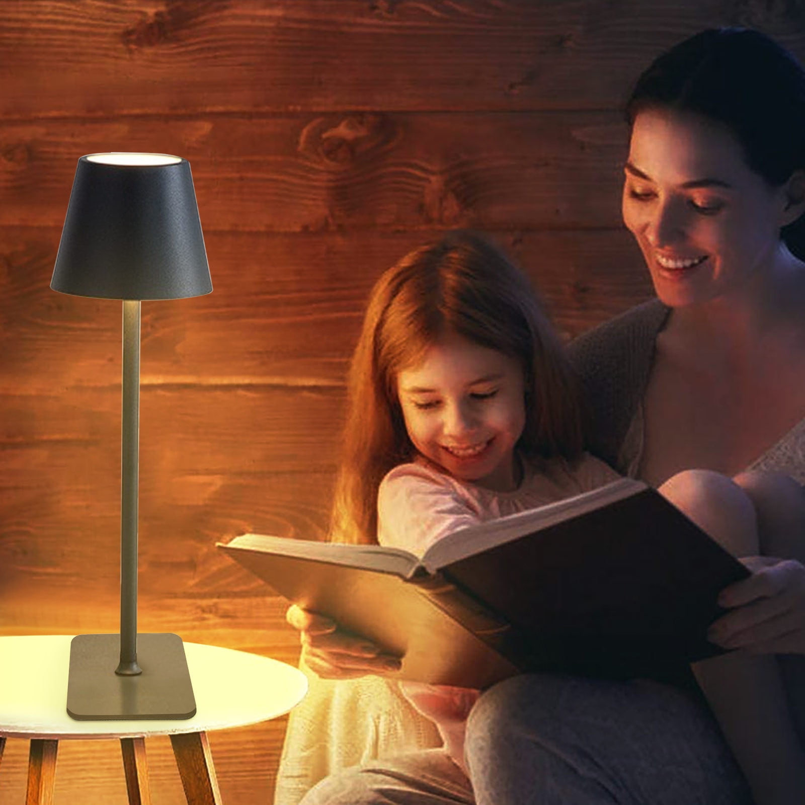 Rechargeable Desk Lamp | 1500mAh Battery | 3-Color Dimmable LED Light ...