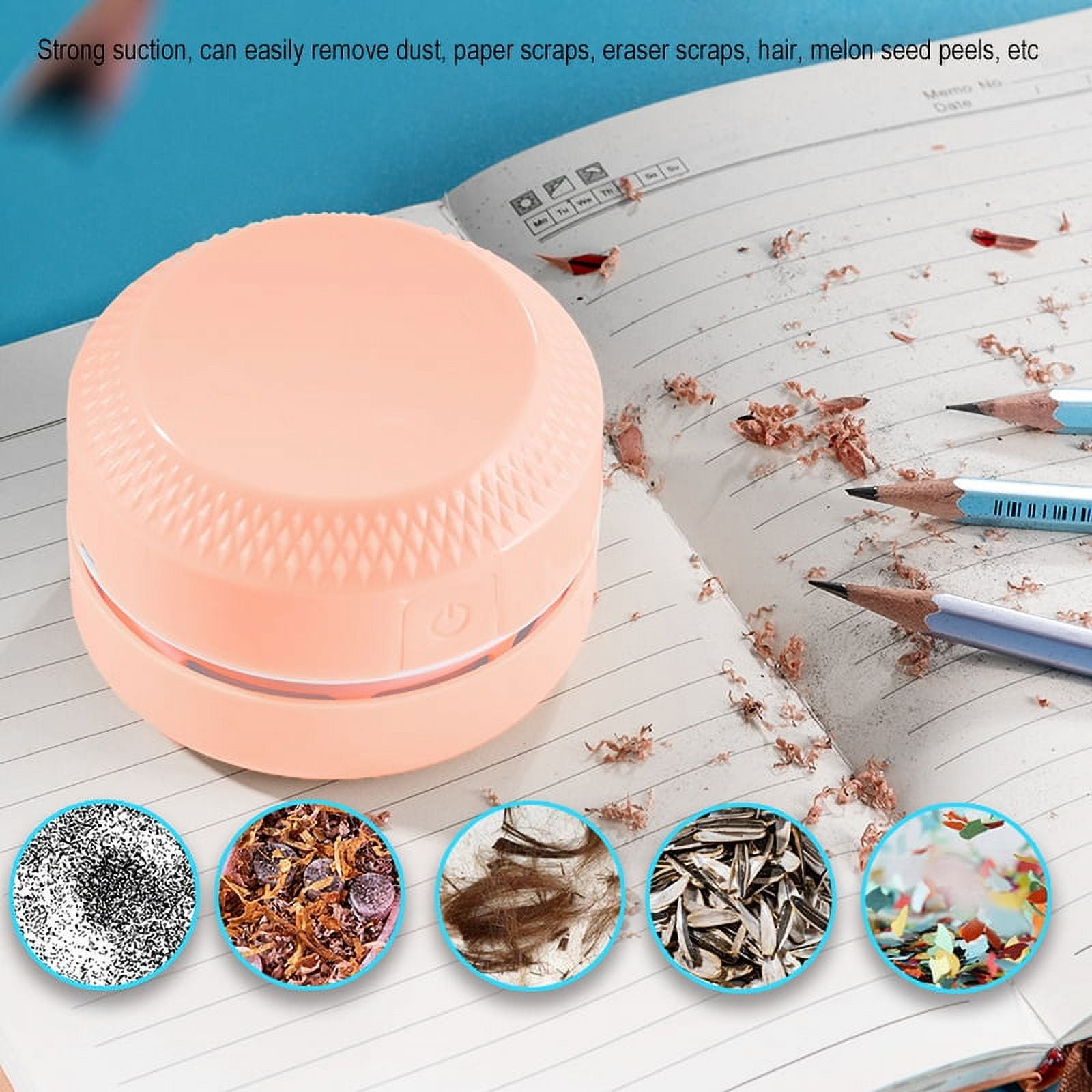 Rechargeable Desktop Vacuum Cleaner Mini Small Eraser Confetti Keyboard ...
