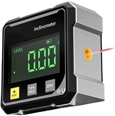 Rechargeable Digital Angle Finder, 4-Side Magnetic Electronic Level ...