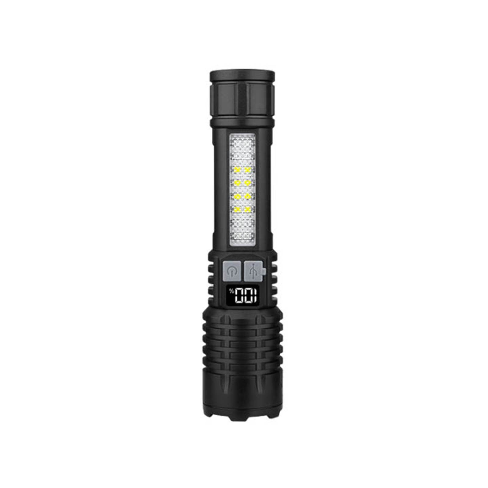 Rechargeable Digital Display Hand Grip Flashlight with Strong Light ...