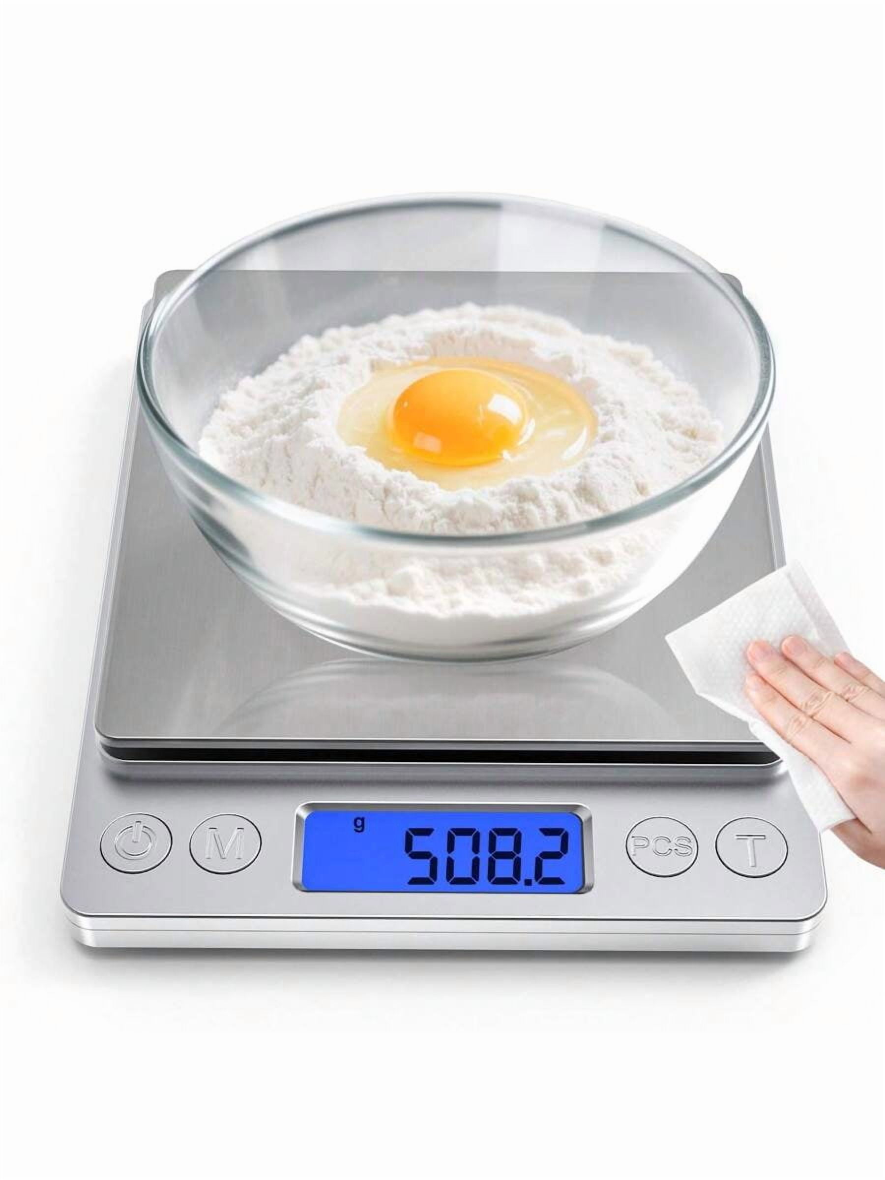 Rechargeable Digital Food Scale - 0.1g/3kg(6.6lb) Precision, Gram/Ounce ...