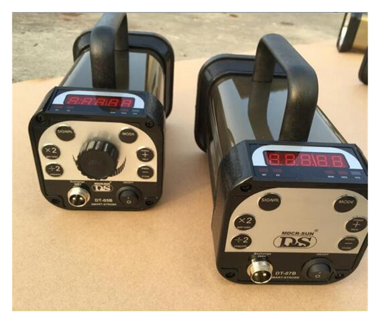 Rechargeable Digital Handheld Stroboscope Plug-in Strobe DT05B/07B/03B ...