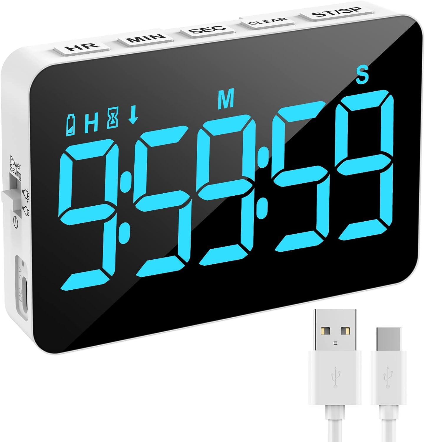 Rechargeable Digital Kitchen Timer for Cooking Magnetic Timers with ...