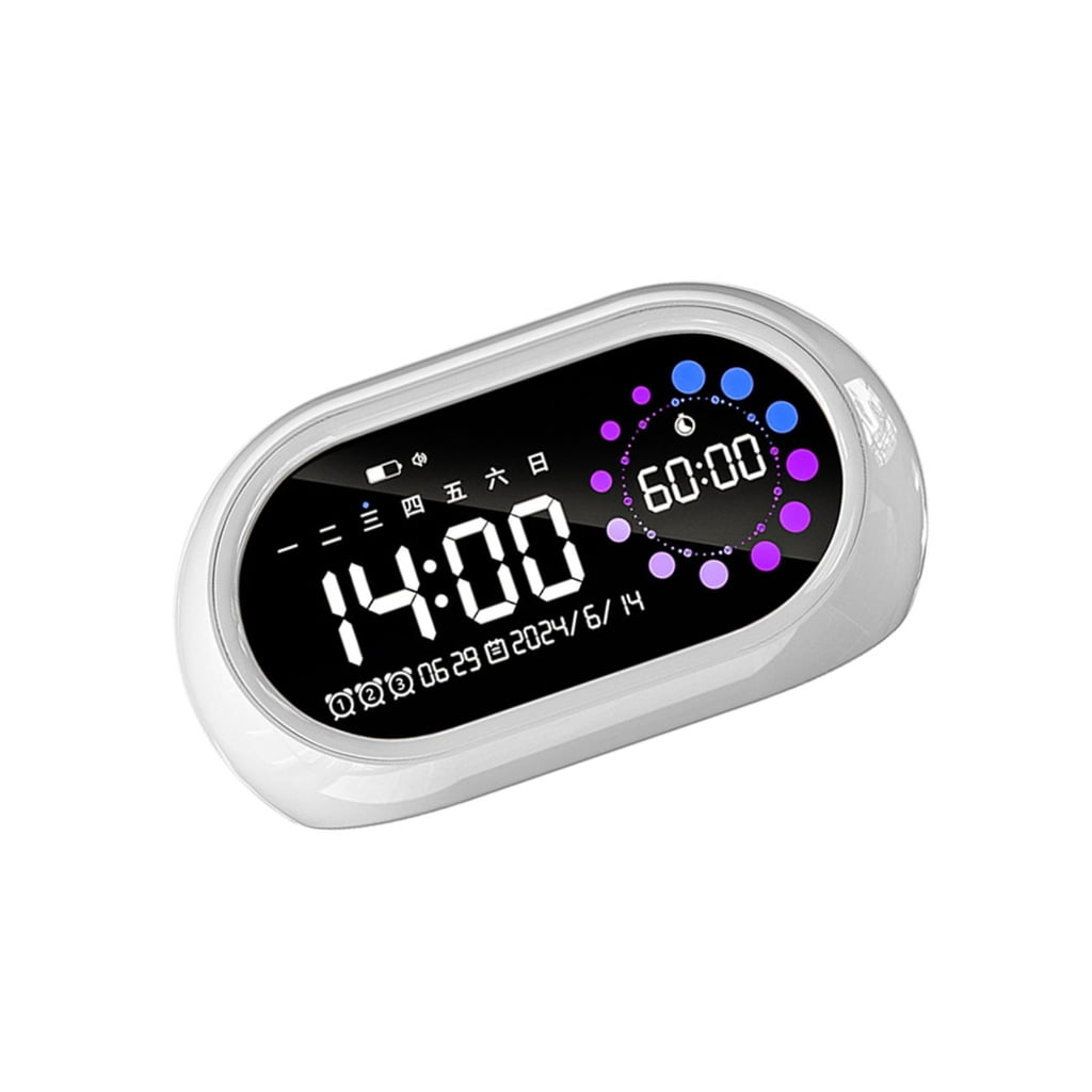 Rechargeable Digital Loud Alarm Clock with Timer LED Display For Deep ...