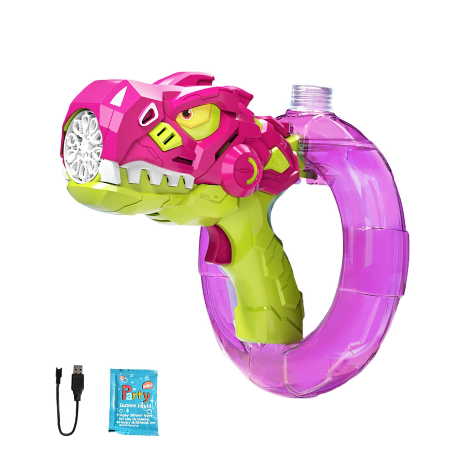 Rechargeable Dinosaur Bubble Blower Outdoor Giant Bubble Machine ...