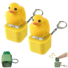 Wrongduck Lizard Button Keychain Sound Toy, Rechargeable Light-Up ...