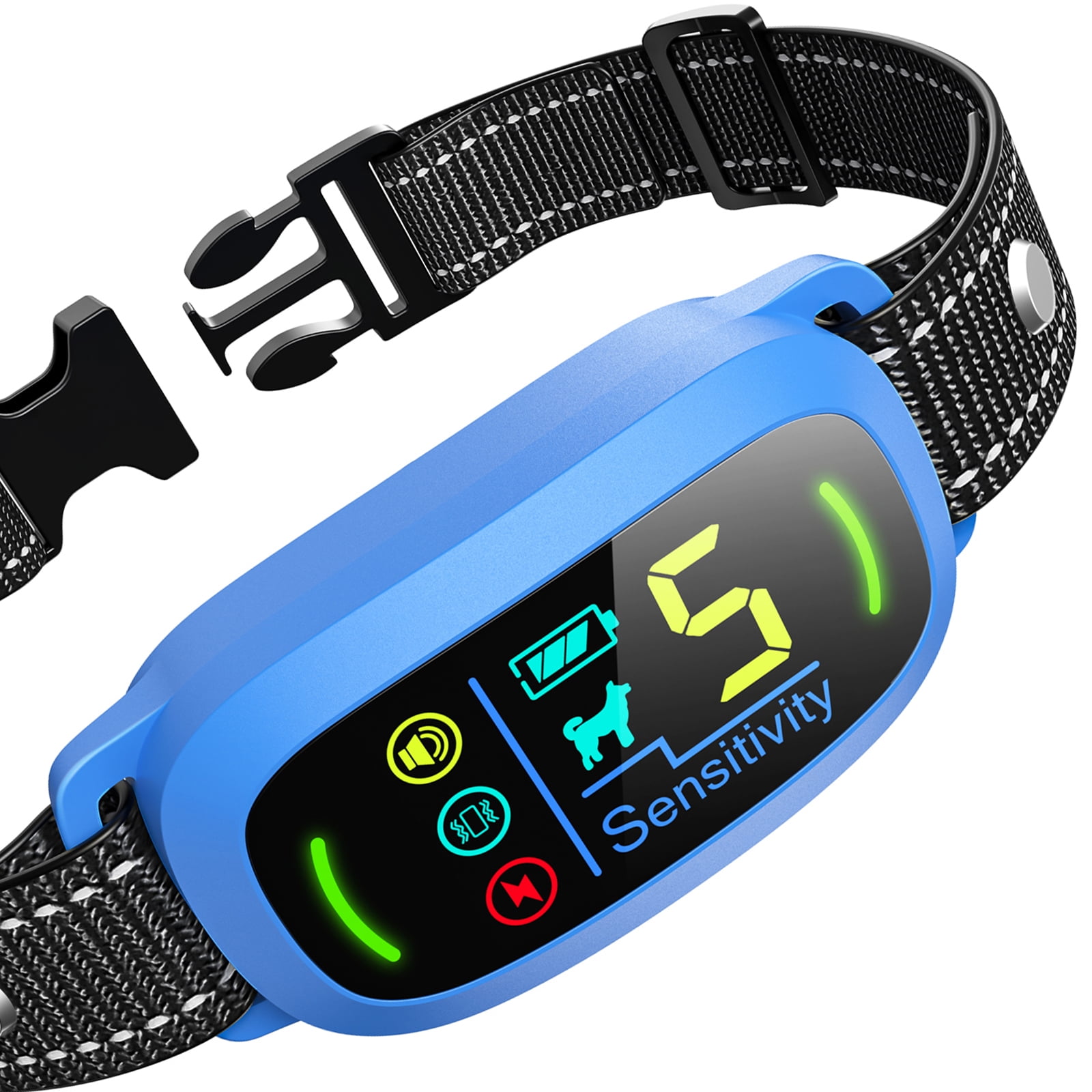 MUOKLGH Rechargeable Bark Collar, Anti Barking, No Shock, for Small ...