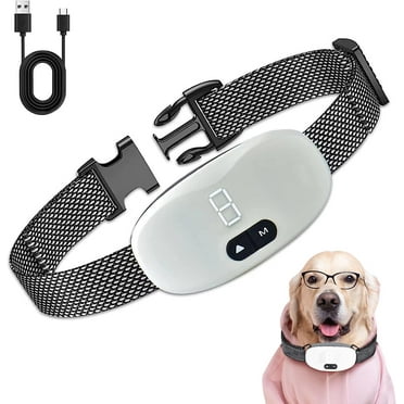 MUOKLGH Waterproof Training Rechargeable Dog Bark Collar, Anti Barking ...