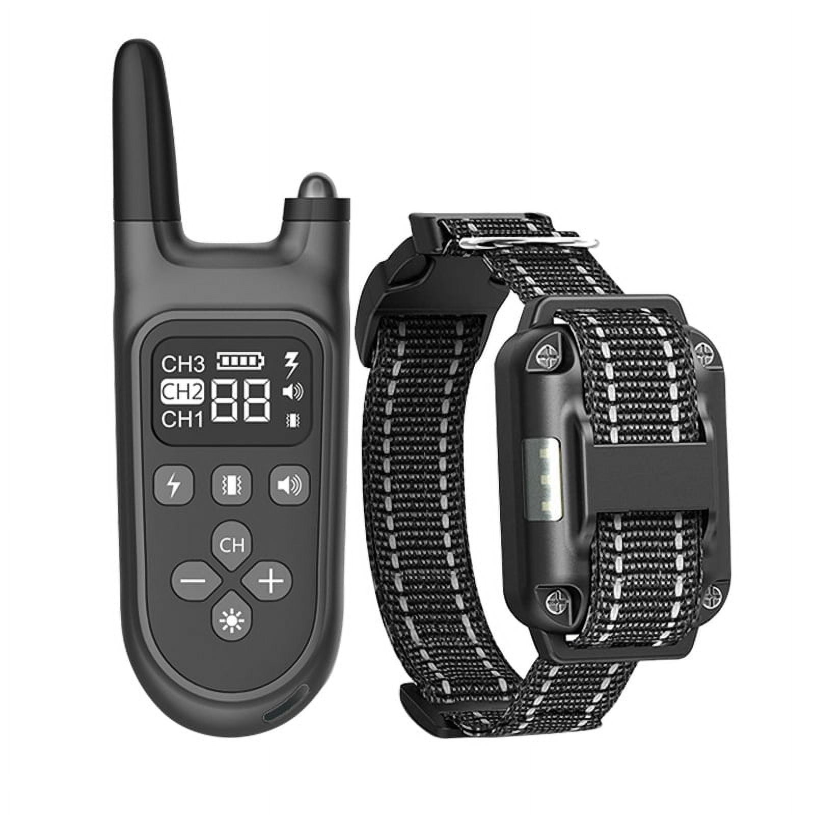 Rechargeable Dog Training Collar with Remote, 3-in-1 Dog Behavior ...