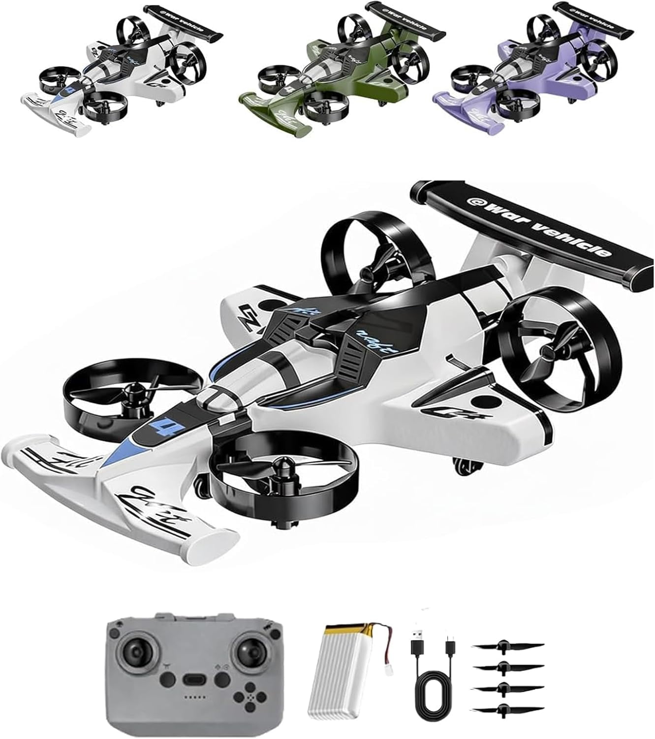 Rechargeable Dual-Mode Car Drone - Drive and Fly, 2-in-1 Flying Rc Car ...