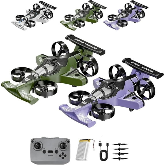 Rechargeable Dual-Mode Car Drone - Drive and Fly, 2-in-1 Flying Rc Car ...