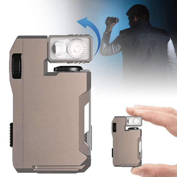 Rechargeable EDC Flashlight, 400 Lumens Pocket-Sized Flashlight with ...