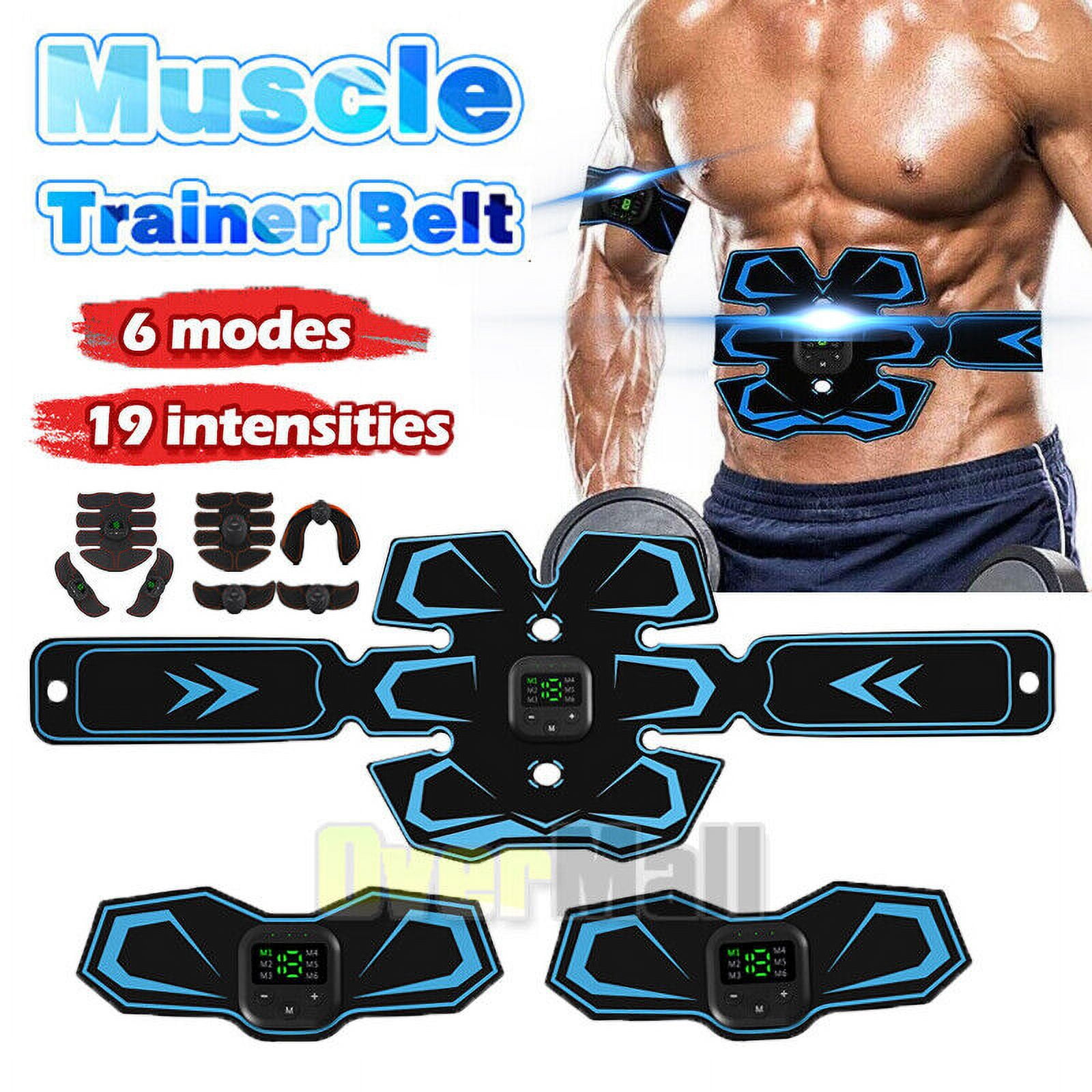 Rechargeable EMS Abdominal Muscle Stimulator ABS Flex Toner Trainer ...