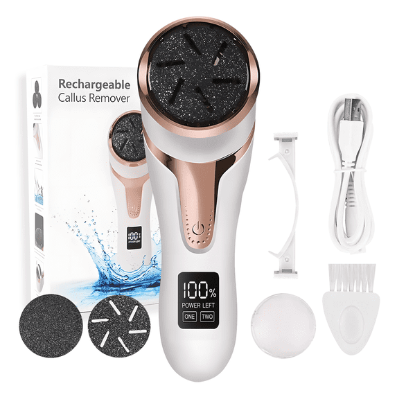 Rechargeable Electric Callus Remover for Feet, 2 Speeds Pedicure Foot ...