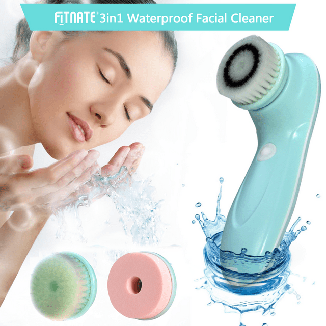 Rechargeable Electric Facial Cleansing Brush Spin Massager System Face ...