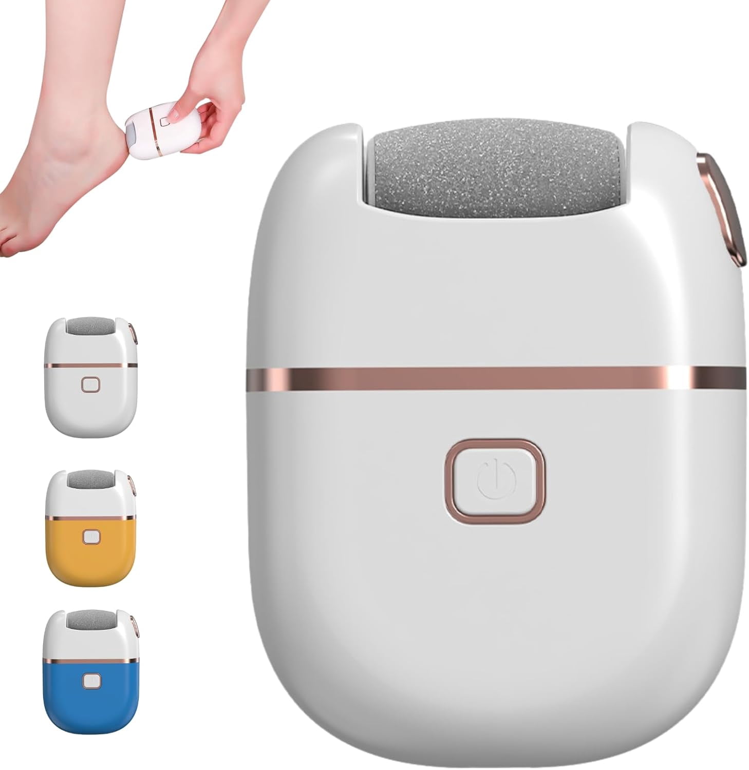 Rechargeable Electric Foot Exfoliating Scrubber, Electric Pumice Stone ...