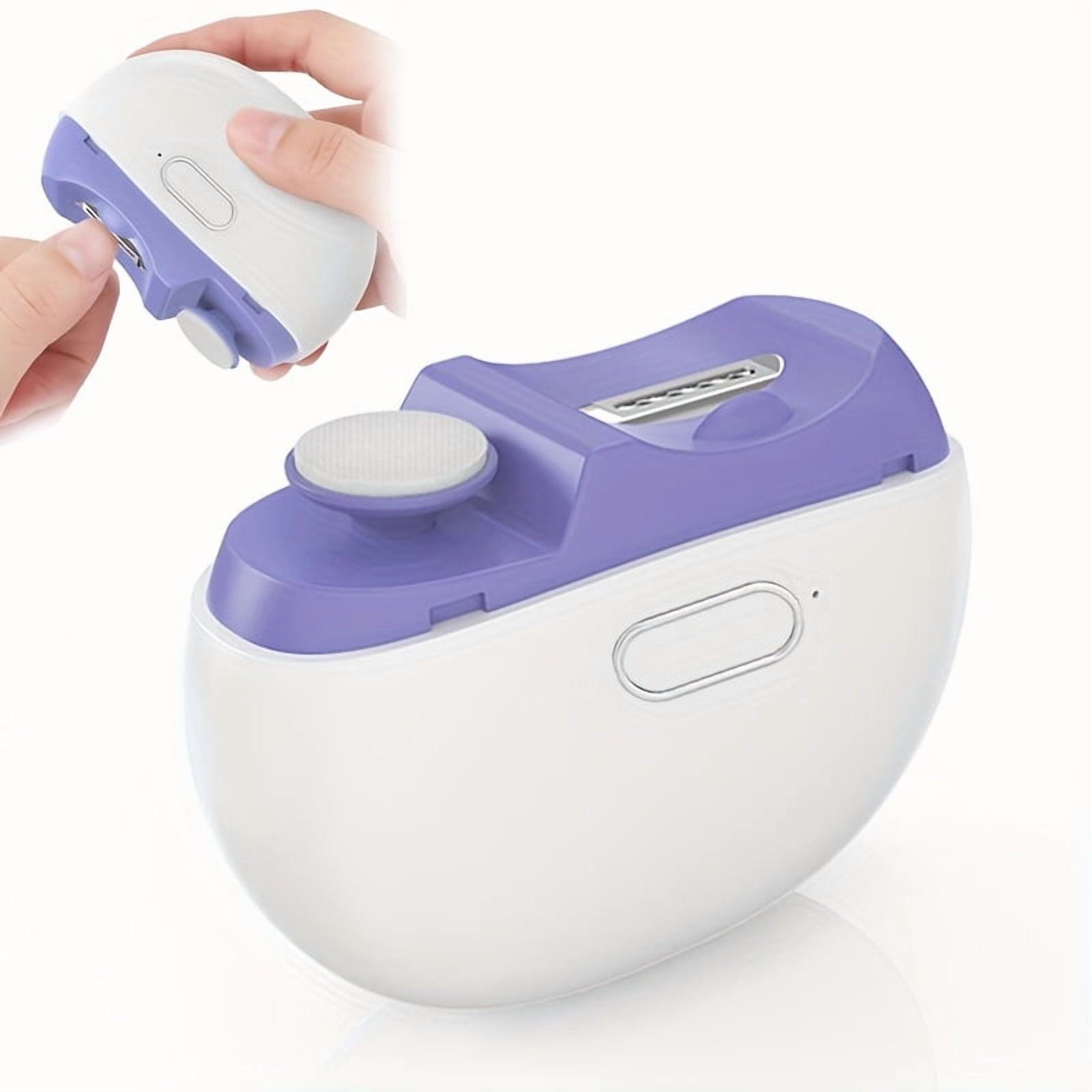 Rechargeable Electric Nail Clipper & Polisher with LED Light - USB ...