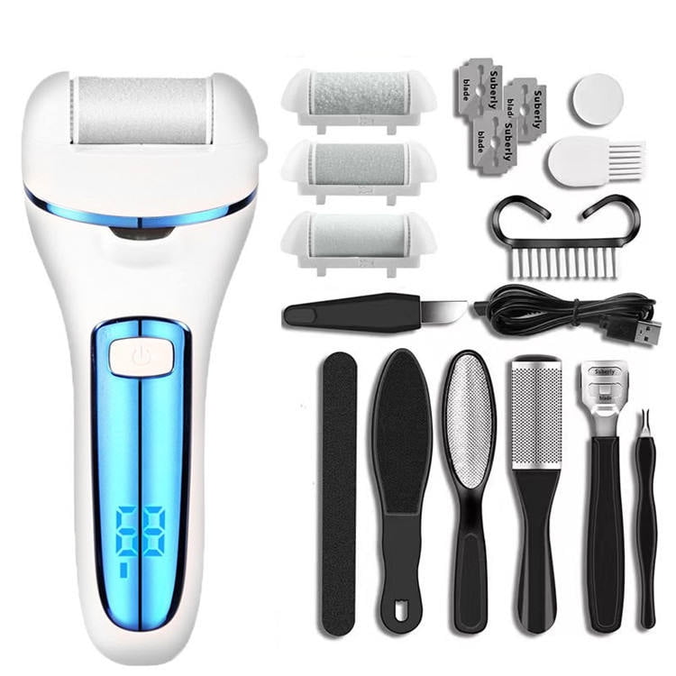 Rechargeable Electric Pedicure Trimmer Dead Hard Skin Scrubber ...