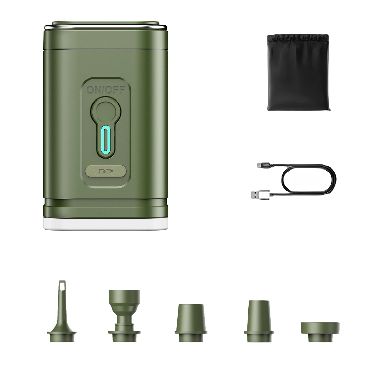 Rechargeable Electric Pumps with Camping Light Quickly Inflate Deflate ...