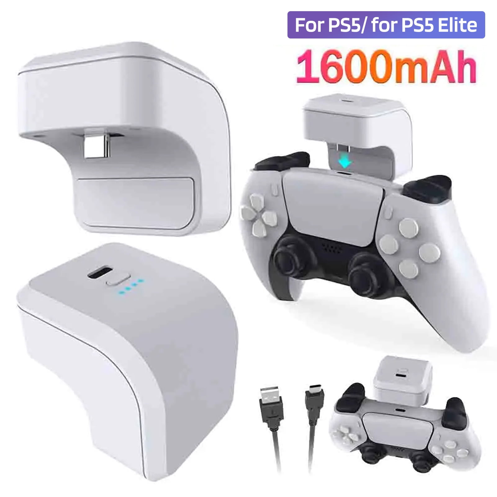 Rechargeable External Battery Back Clip Portable Easy to Use Game ...