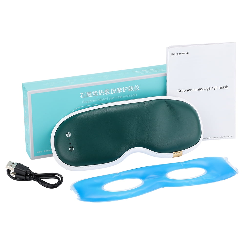 Rechargeable Eye Mask Massager Graphene Heating Eye Vibration Massage ...