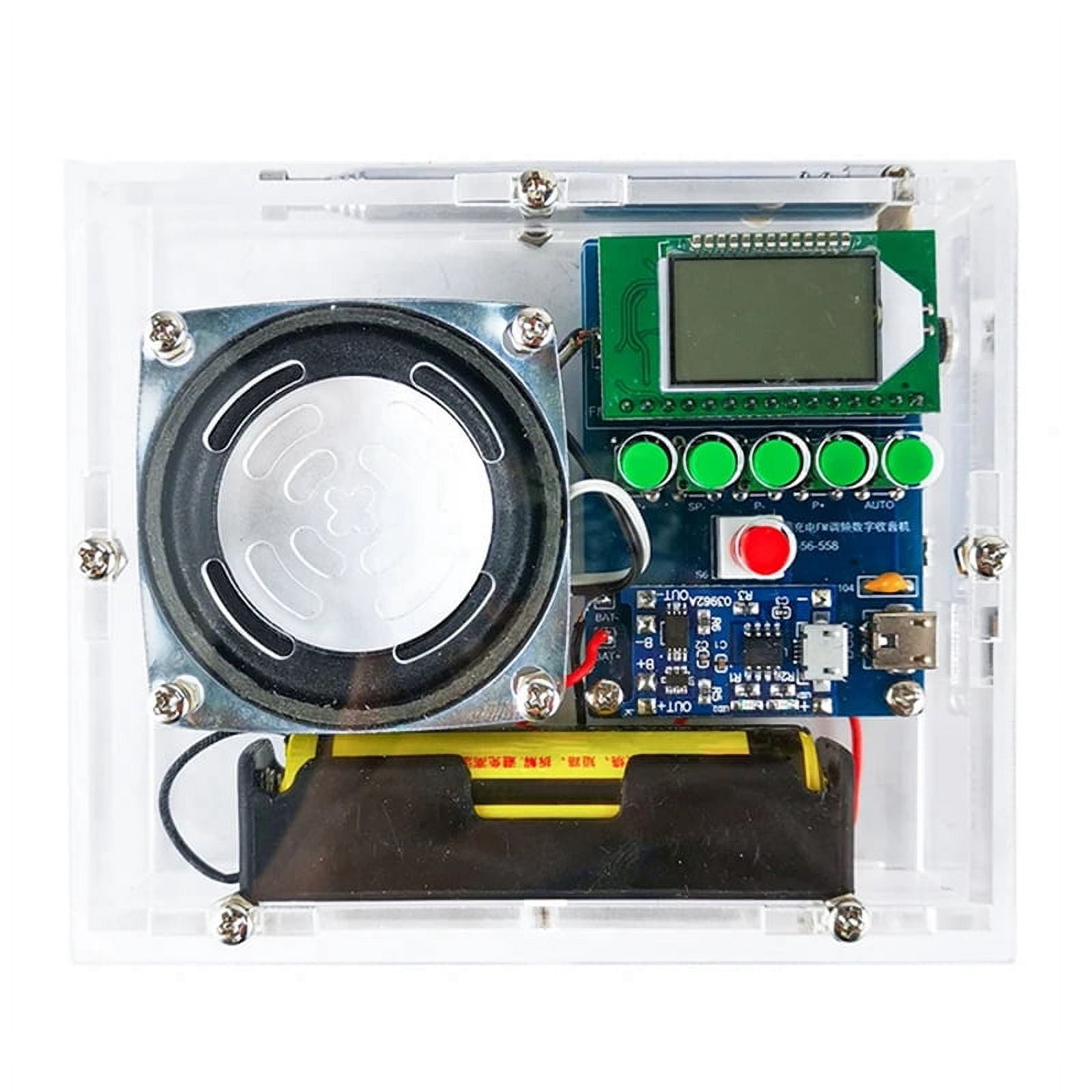 Rechargeable FM Digital Radio Welding Kit LCD Display DIY Production ...