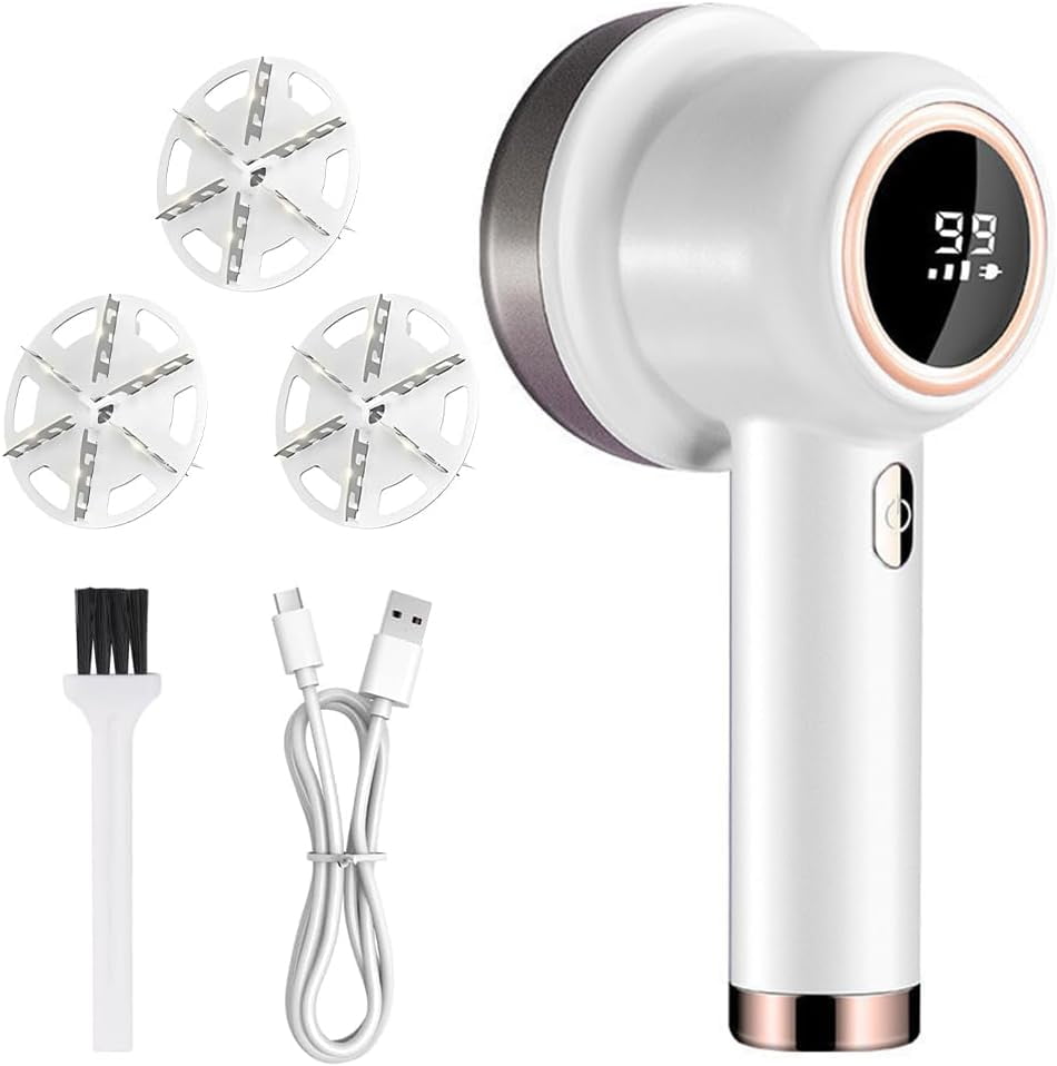 Rechargeable Fabric Shaver, 2025 New Electric Lint Remover Shaver 3 ...